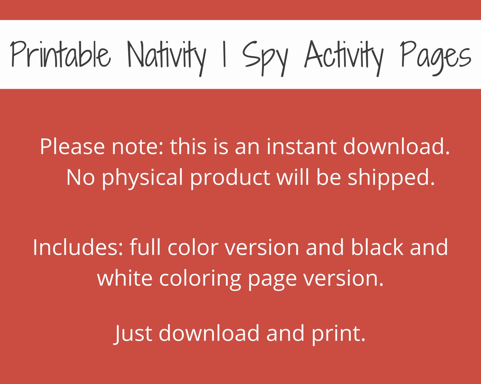 Nativity I Spy Activity Pages | Christmas Printable Coloring Pages ...