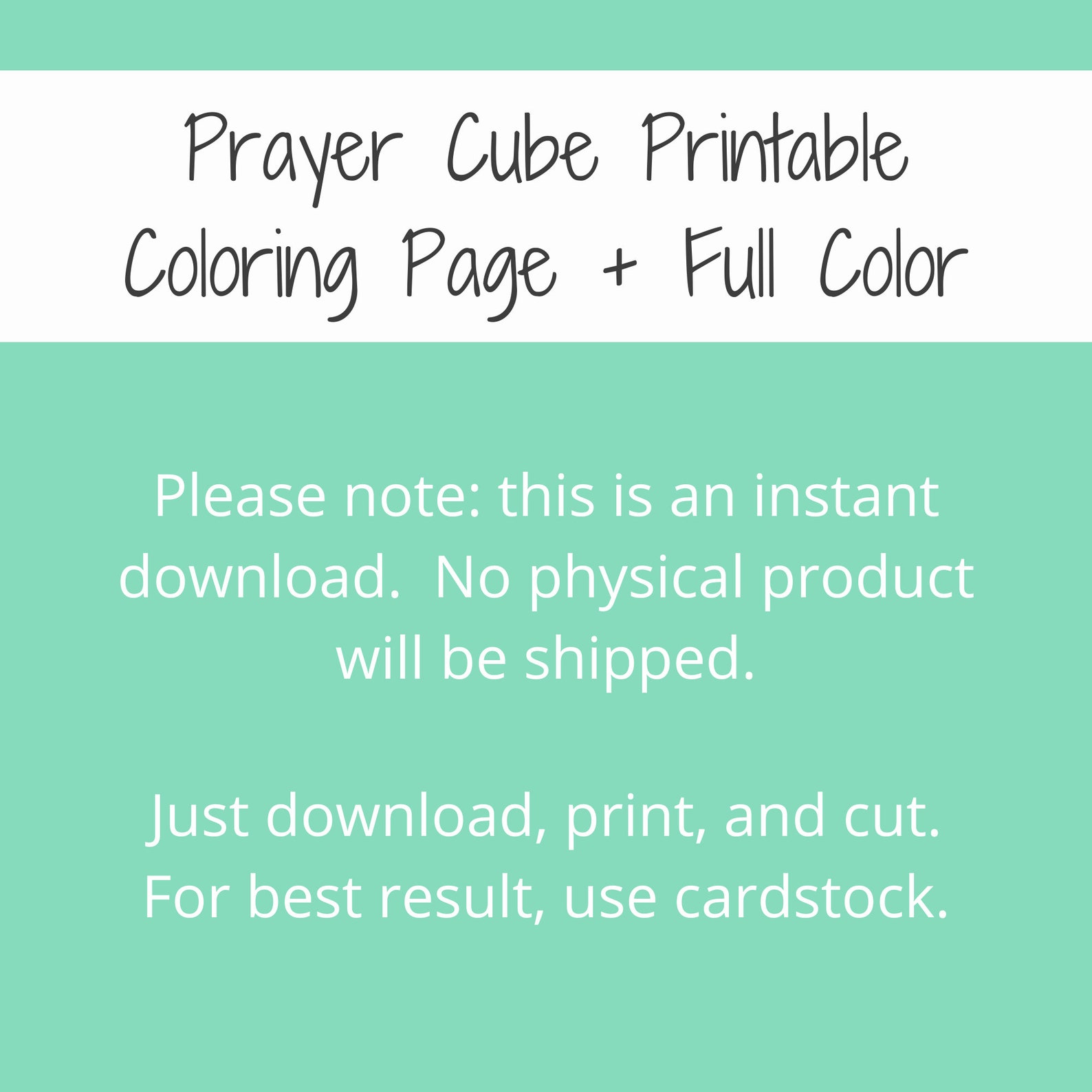 Printable Prayer Cube | ACTS Prayer Dice | Coloring Page | Teach Kids ...