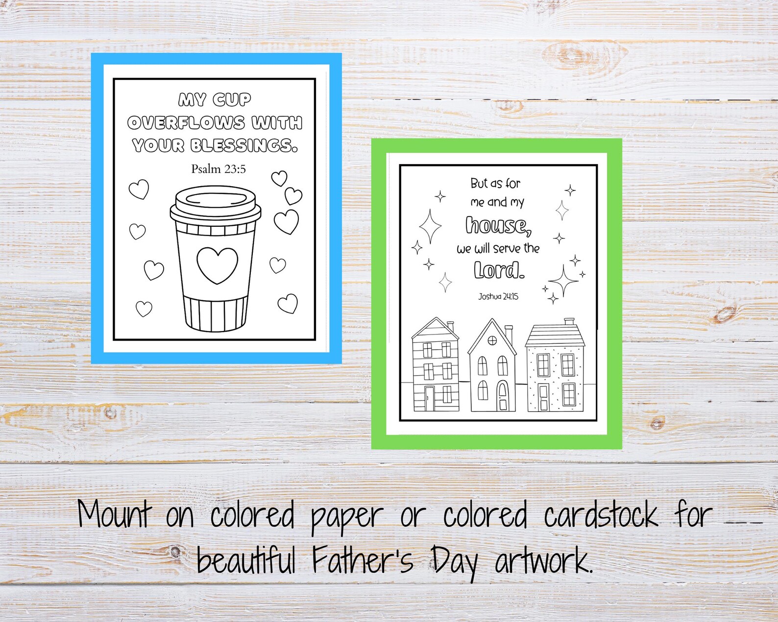 Religious Father's Day Cards to Color | Fathers Day Bible Verse ...