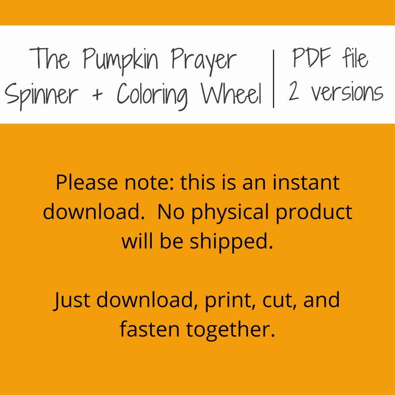 The Pumpkin Prayer Coloring Wheel | Pumpkin Carving Christian Halloween ...