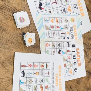 Easter Bingo Game for Kids Resurrection Bingo Religious Bingo Printable ...