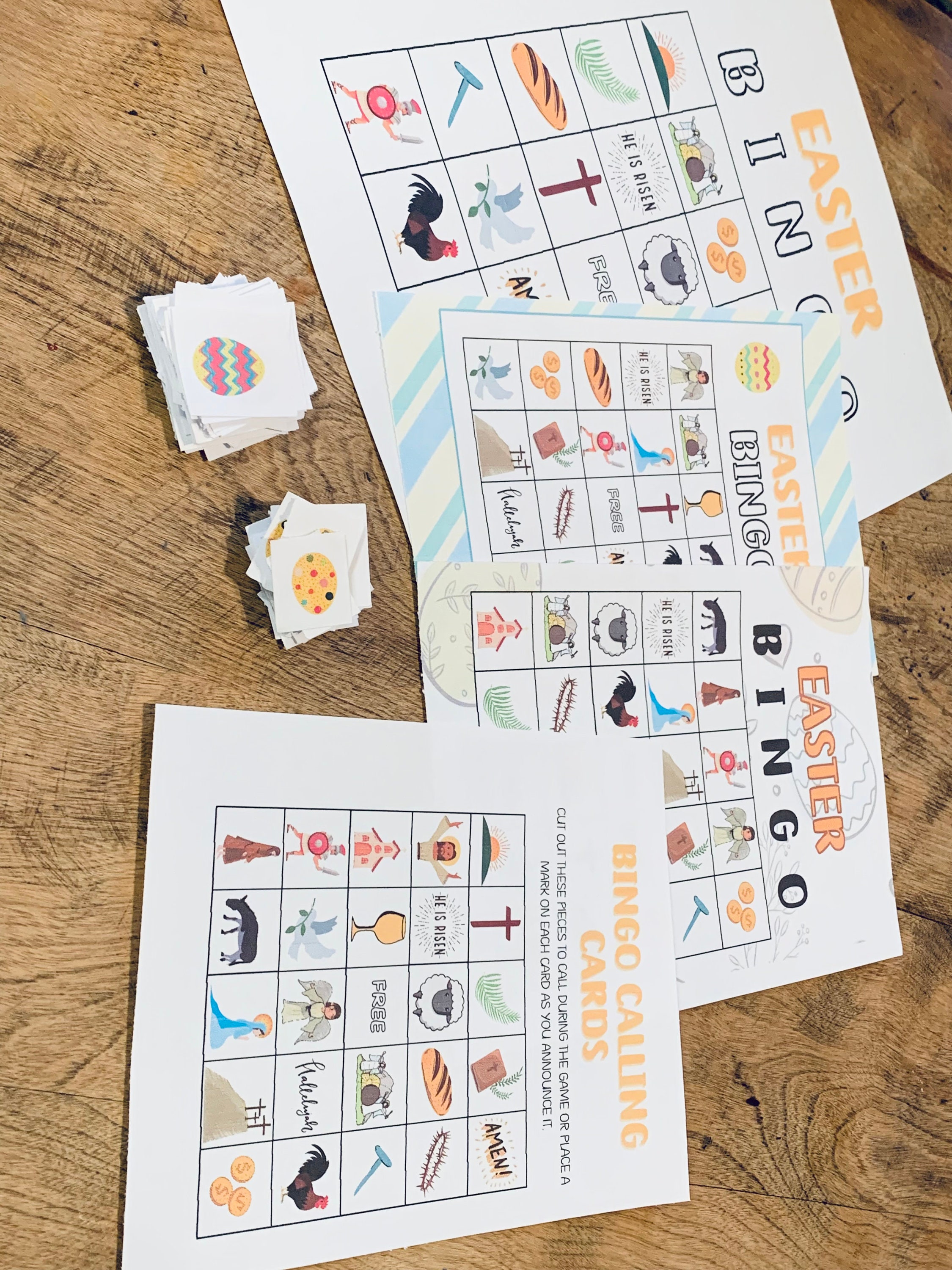 Easter Bingo Game for Kids Resurrection Bingo Religious Bingo Printable ...