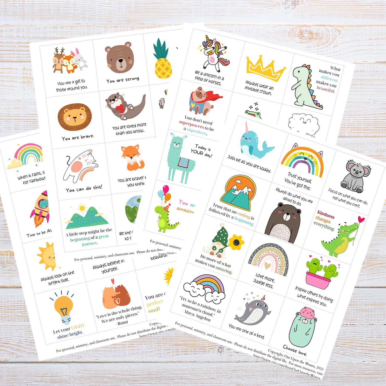 Kindness Cards | Positivity Cards | Mini Affirmation Cards ...