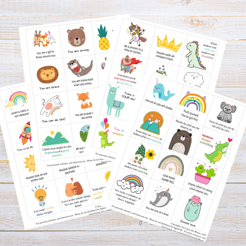 Kindness Cards | Positivity Cards | Mini Affirmation Cards ...