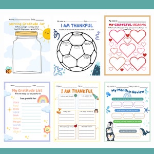 Printable Kids Gratitude Journal | Gratitude Journals for Boys and ...
