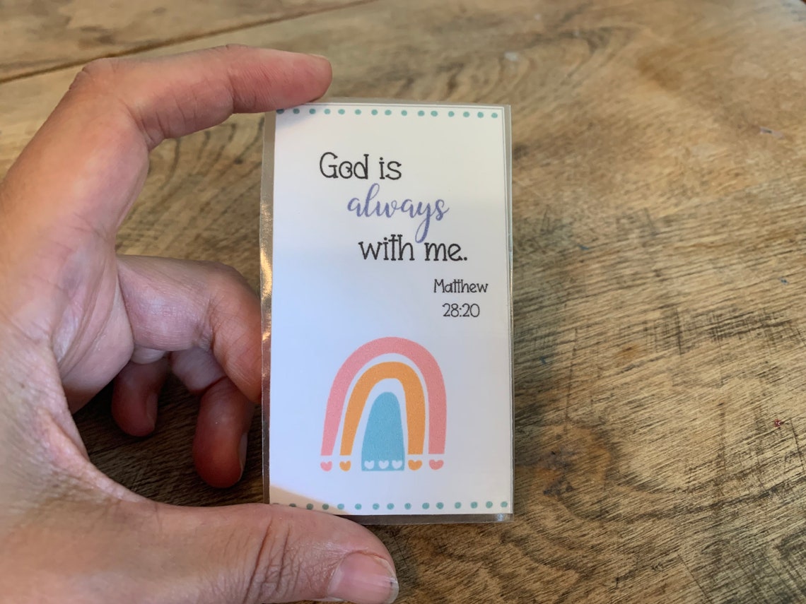 Mini Scripture Cards for Kids | Christian Backpack Tags | Backpack ...
