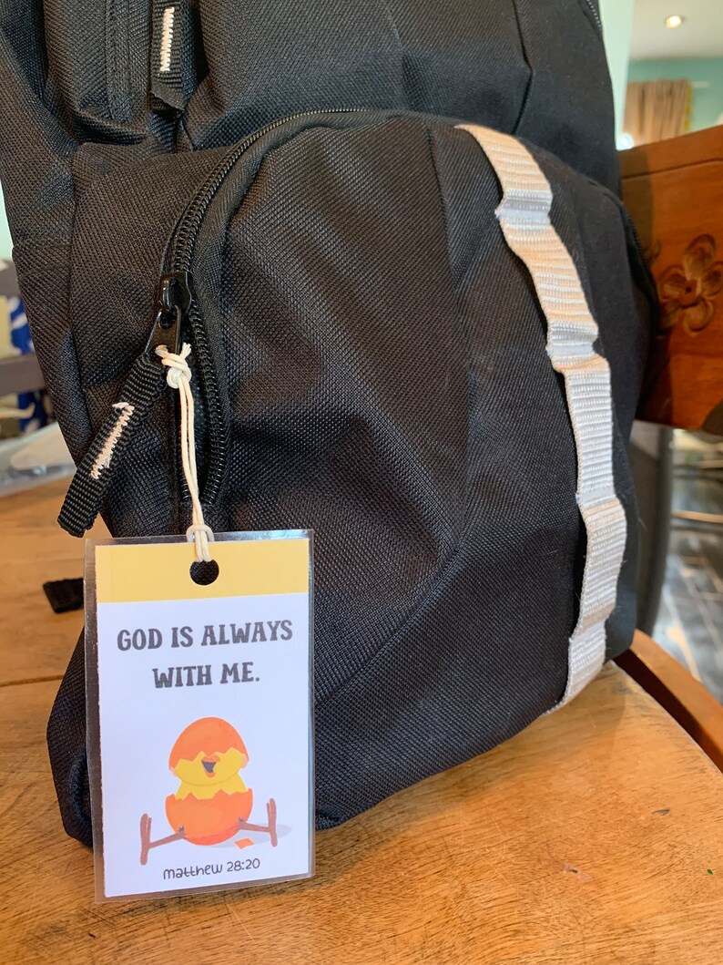 Mini Scripture Cards for Kids | Christian Backpack Tags | Backpack ...