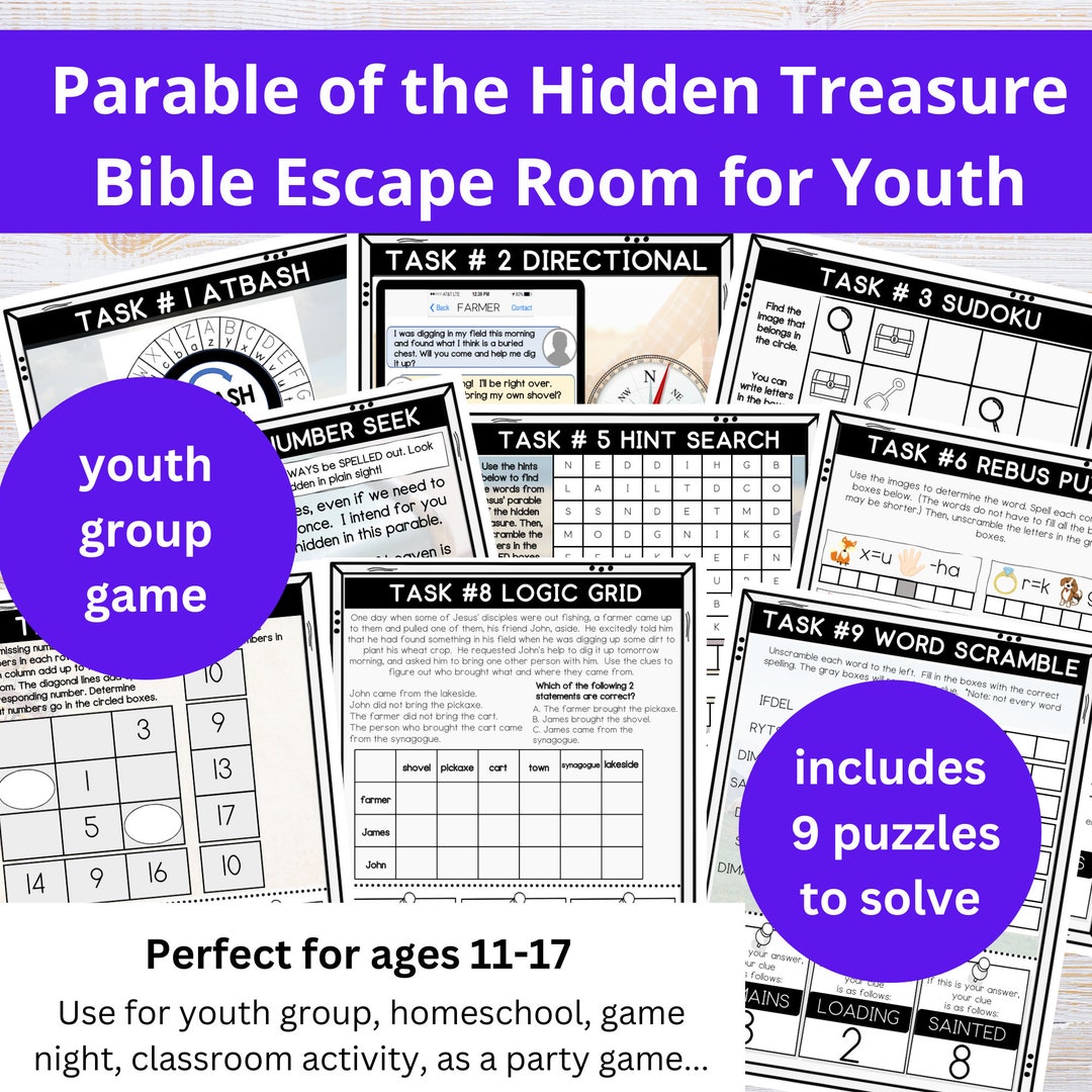 Parable of the Hidden Treasure Youth Group Game | Youth Group Bible ...