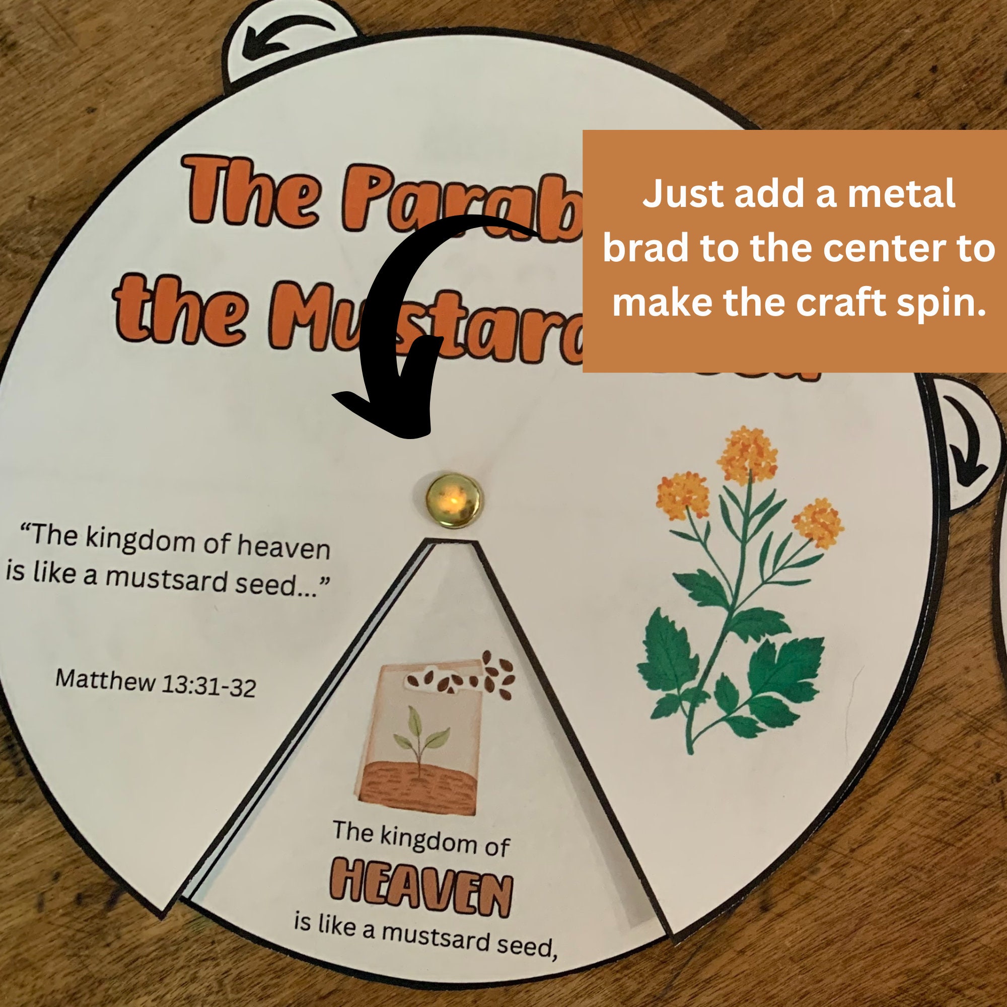 Parable of the Mustard Seed Bible Craft for Kids | Printable Sunday ...