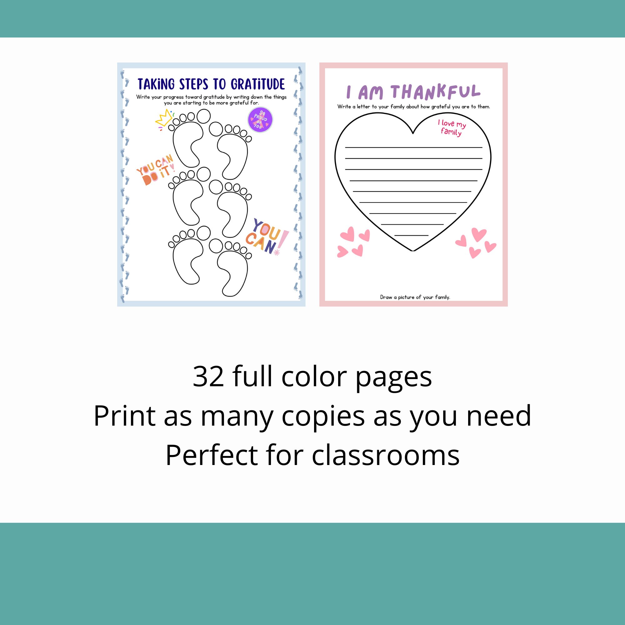 Printable Kids Gratitude Journal | Gratitude Journals for Boys and ...