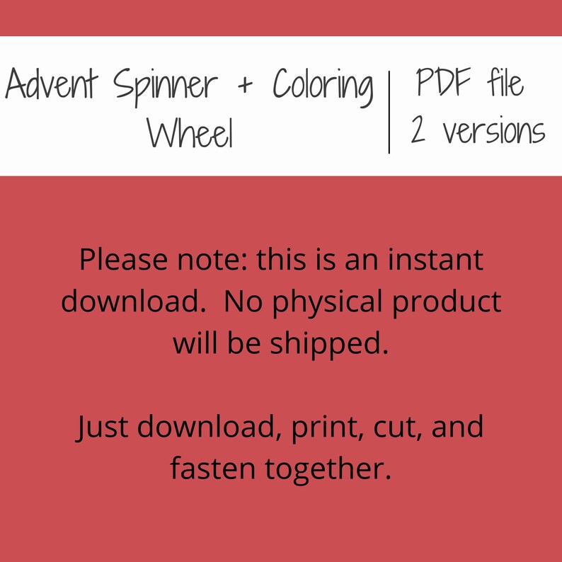 Advent Coloring Wheel | Christmas Lesson for Advent | Printable Sunday ...