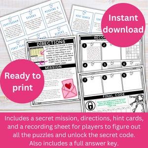 Valentine's Day Escape Room | Saint Valentine Escape Room for Kids ...