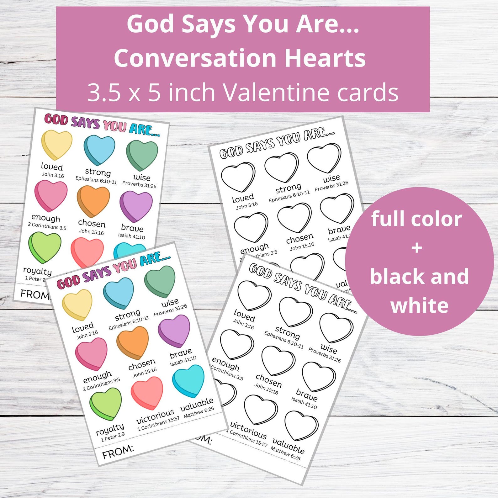 Christian Valentines Printable | Valentine's Day Bible Verse Cards for ...