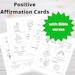 Biblical Affirmations for Kids | Bible Affirmation Cards to Color ...