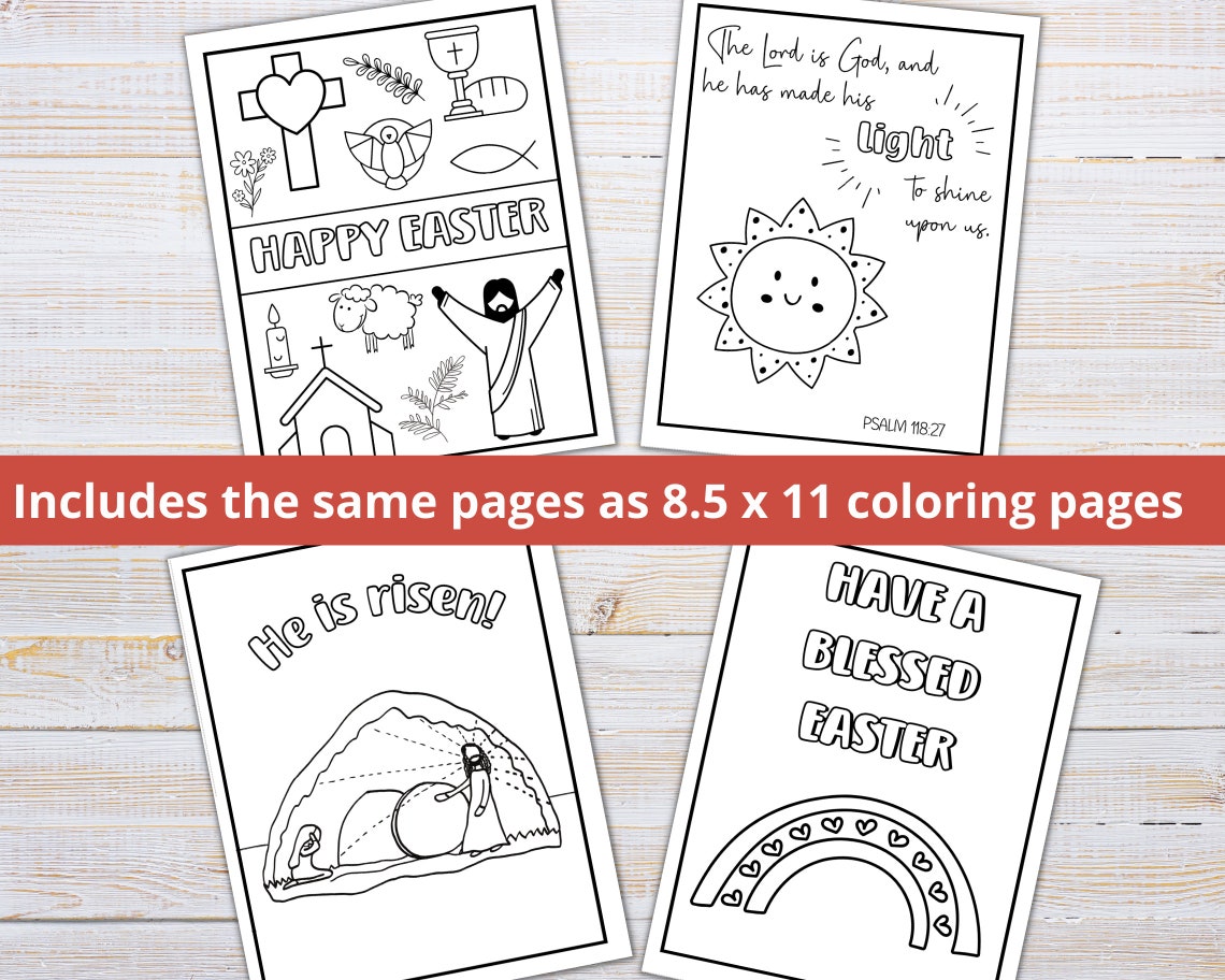 Printable Easter Cards to Color | Religious Easter Cards | Christian ...