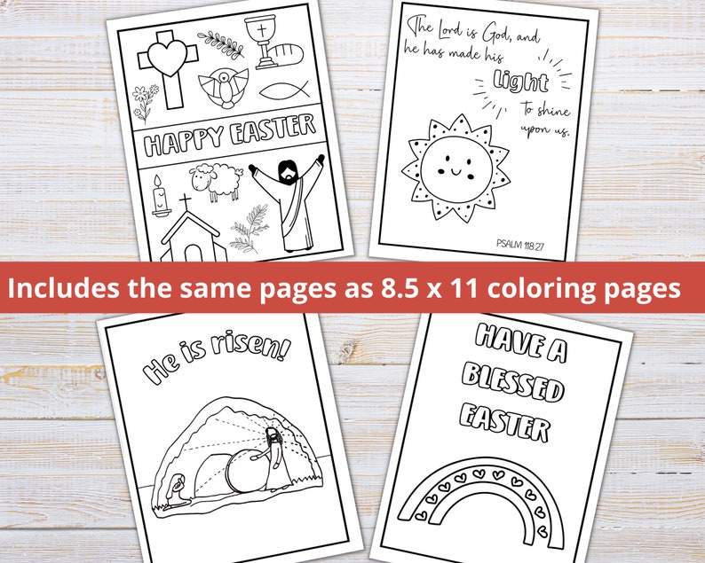 Printable Easter Cards to Color | Religious Easter Cards | Christian ...