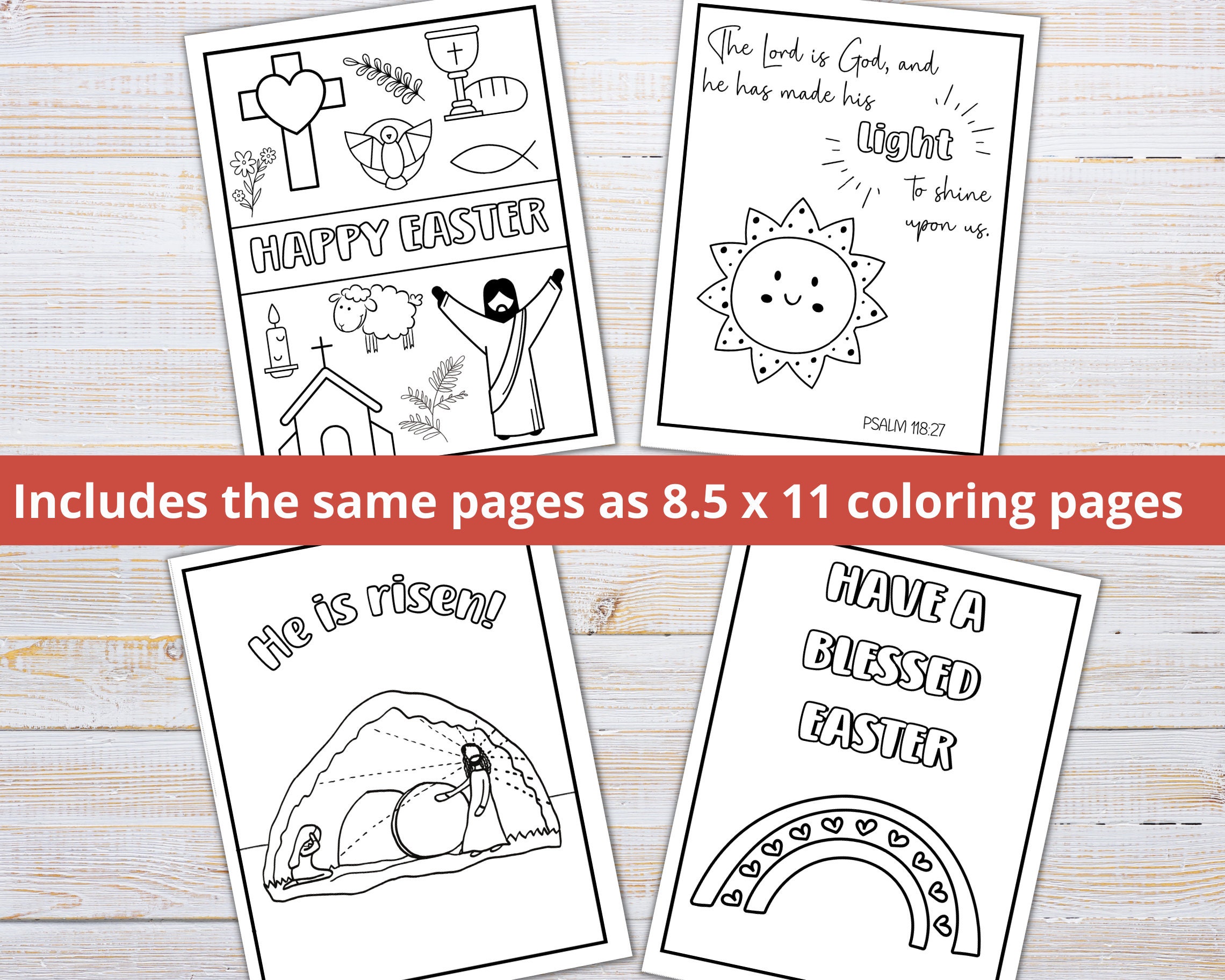 Printable Easter Cards to Color | Religious Easter Cards | Christian ...