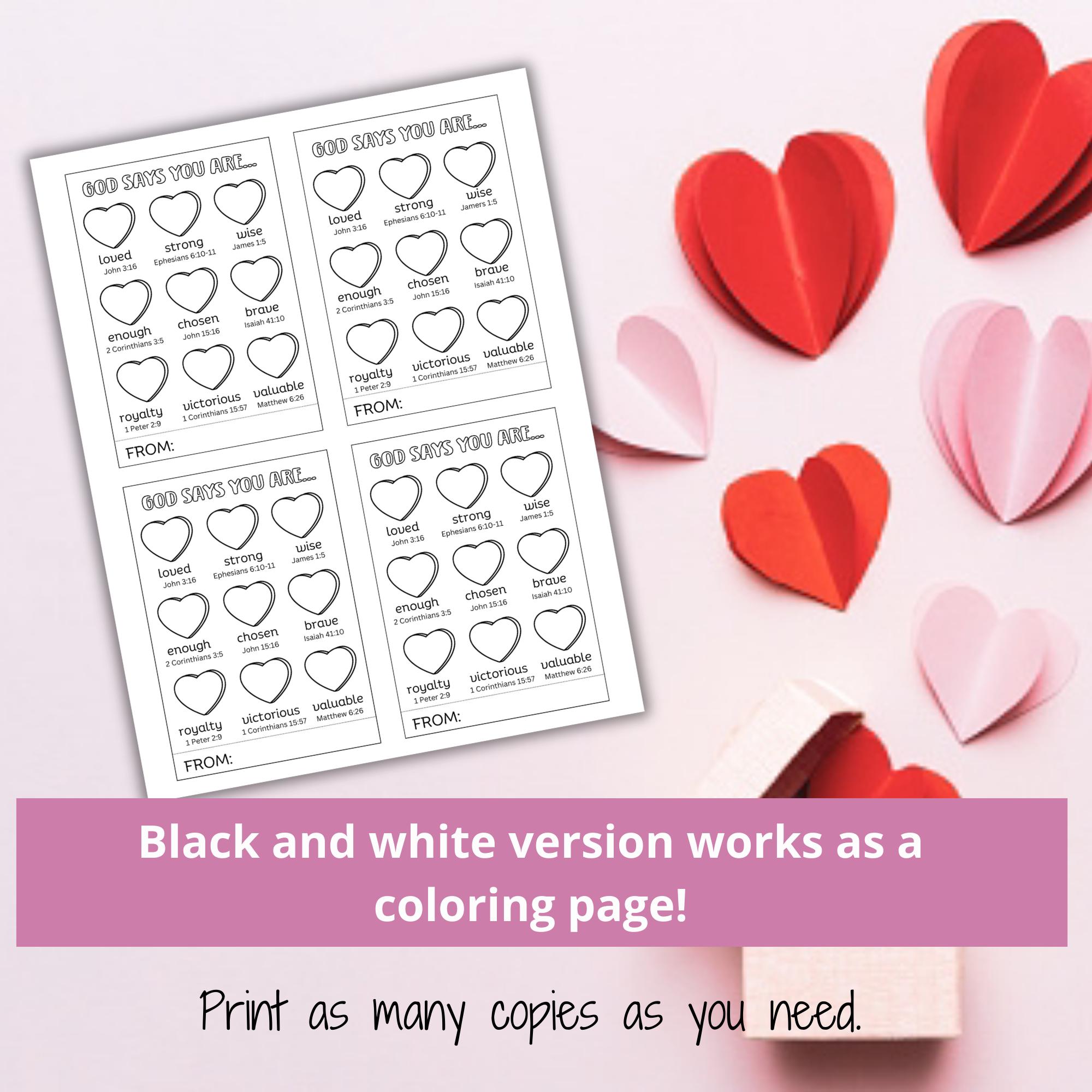 Christian Valentines Printable | Valentine's Day Bible Verse Cards for ...