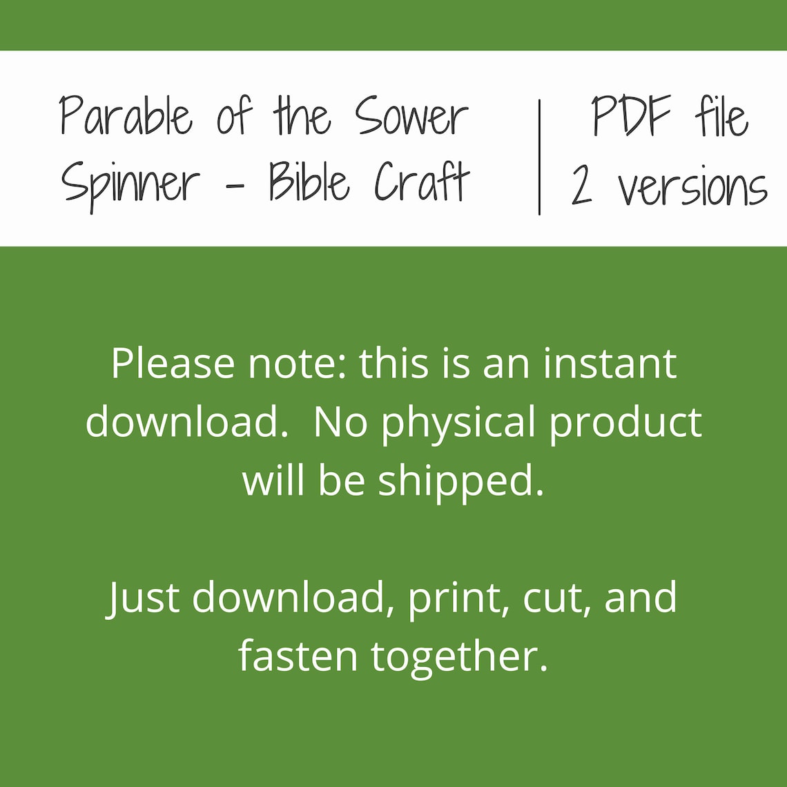 Parable of the Sower Bible Craft for Kids | Parable of the Seeds ...