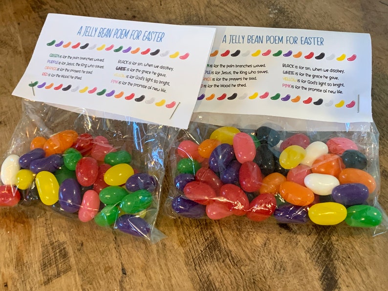 Jelly Bean Prayer Lent and Easter Printables | Jelly Bean Prayer Treat ...