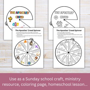 The Apostles' Creed Paper Craft | Sunday School Activity | Christian ...