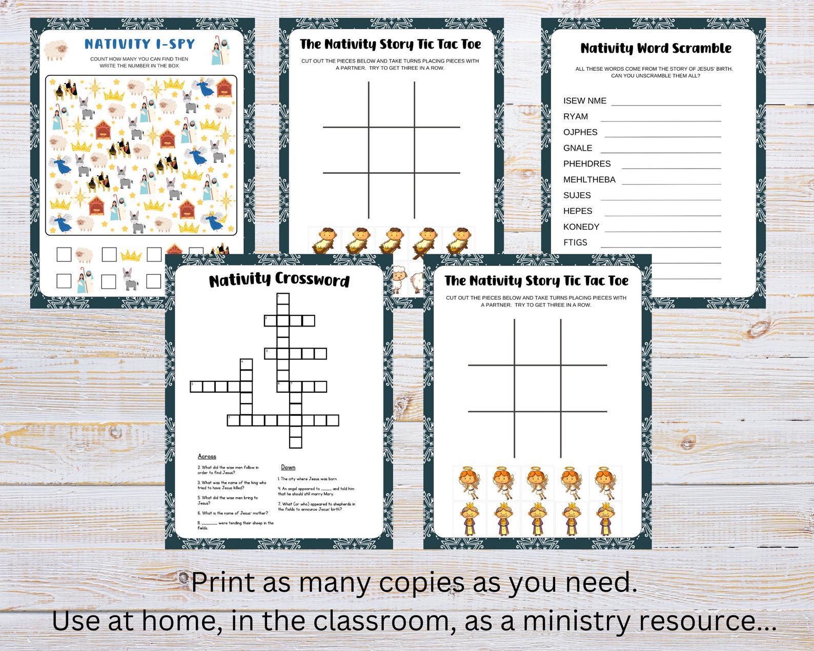 Nativity Christmas Activity Pages | Christian Christmas Activites ...