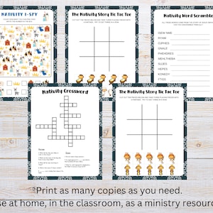 Nativity Christmas Activity Pages | Christian Christmas Activites ...