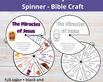 Miracles of Jesus Printable - Bible Coloring - Christian Activity Pages ...