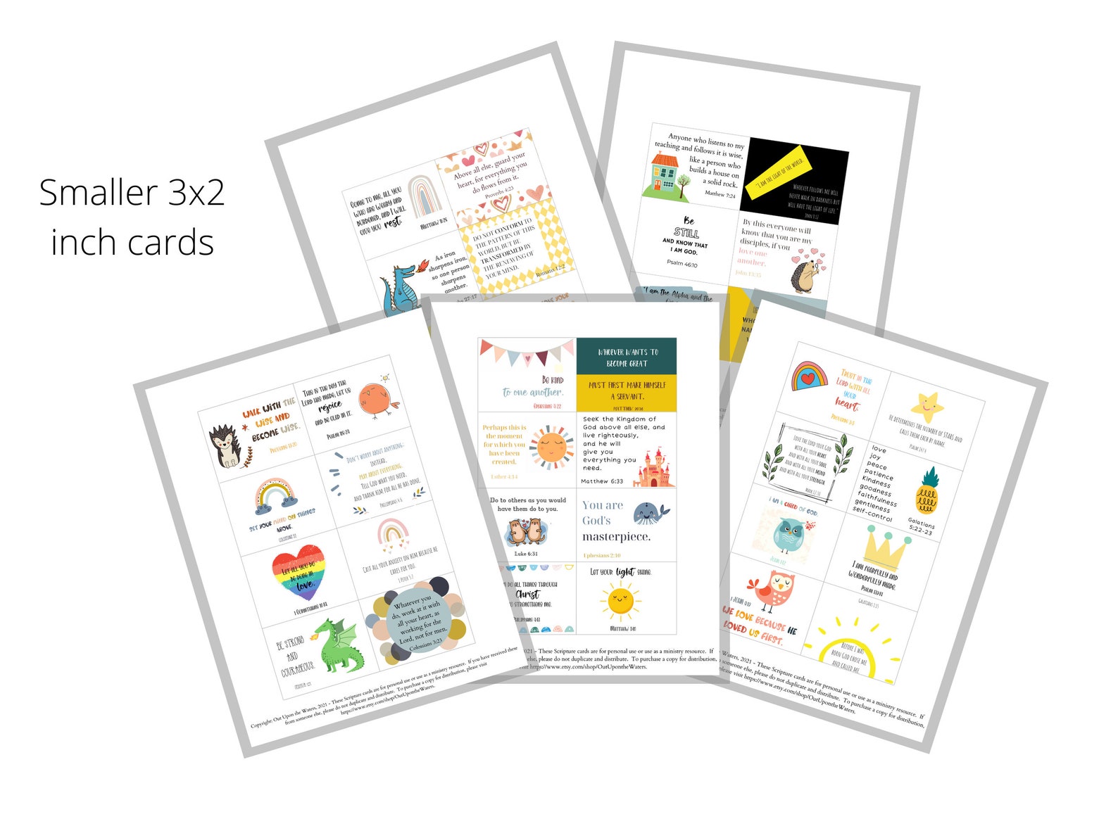 Printable Bible Verse Notes for Kids | Scripture Cards for Kids ...