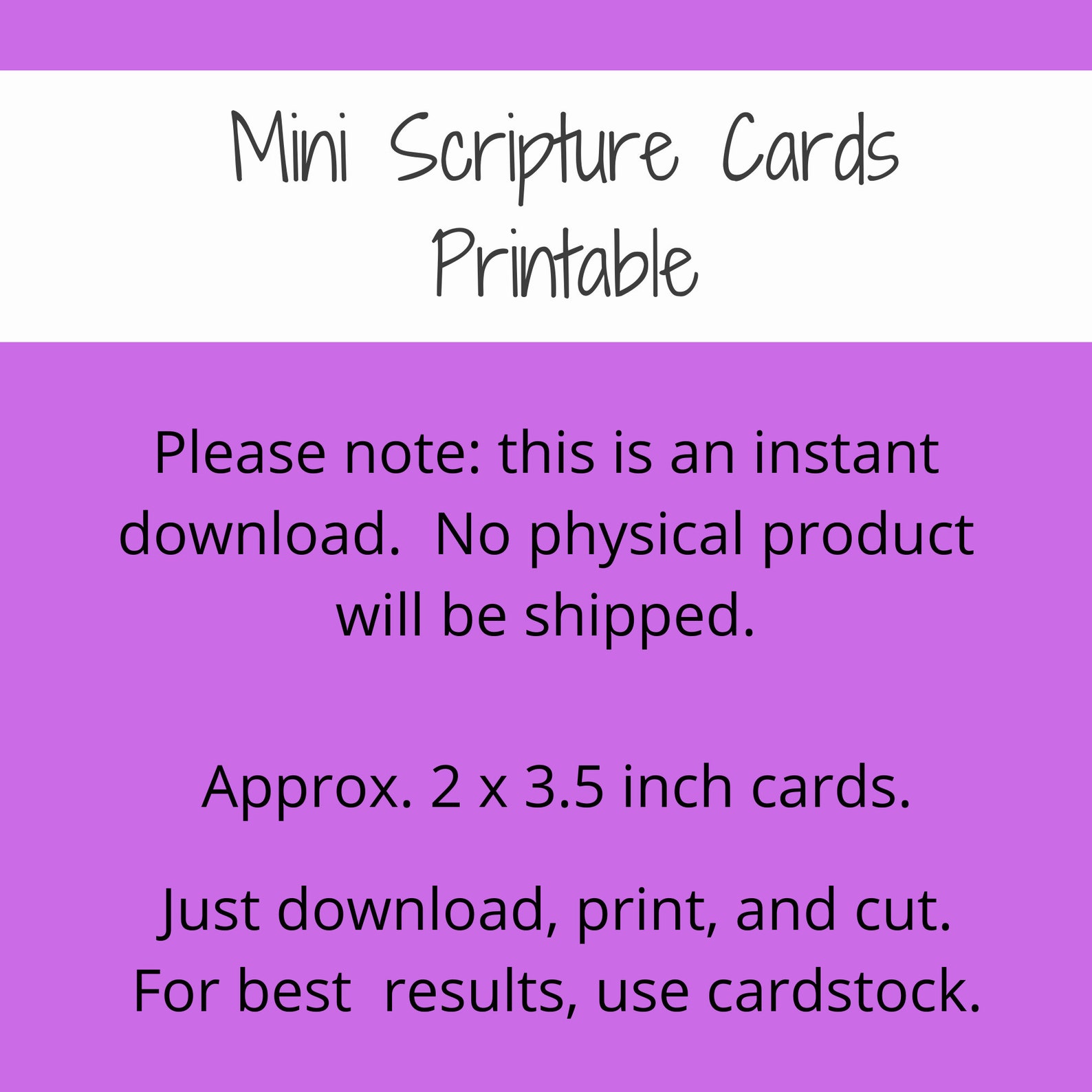 Mini Scripture Cards for Kids | Christian Backpack Tags | Backpack ...
