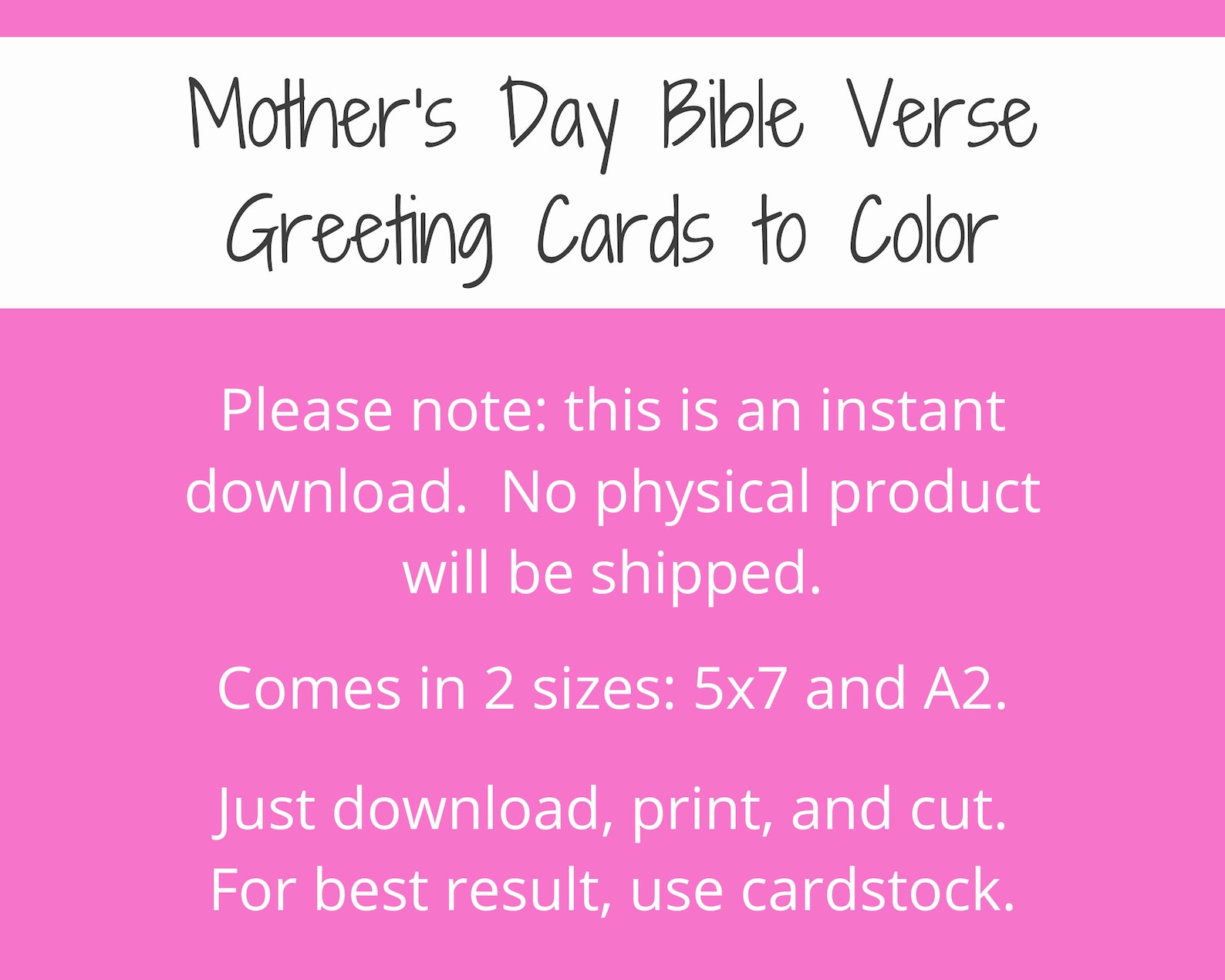 Bible Verse Mother's Day Cards | Mother's Day Cards to Color ...
