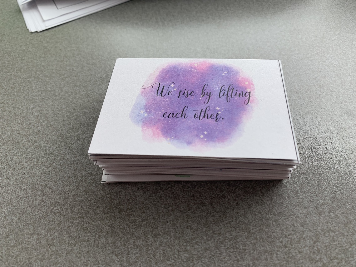 Watercolor Encouragement Cards | Gratitude and Affirmation Cards ...