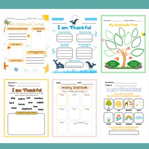 Printable Kids Gratitude Journal | Gratitude Journals for Boys and ...