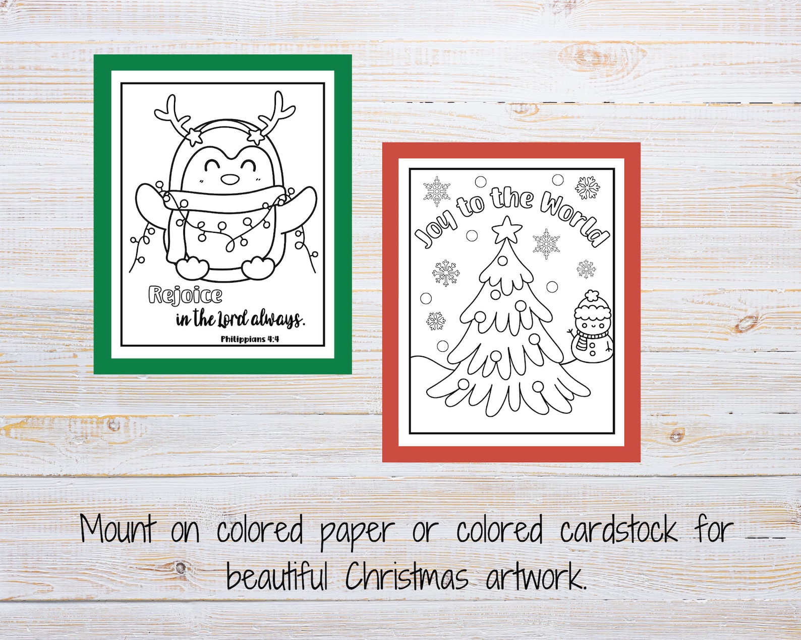 Nativity Christmas Coloring Cards | Christmas Cards to Color | Happy ...