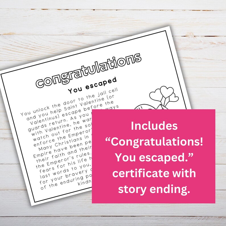 Valentine's Day Escape Room | Saint Valentine Escape Room for Kids ...