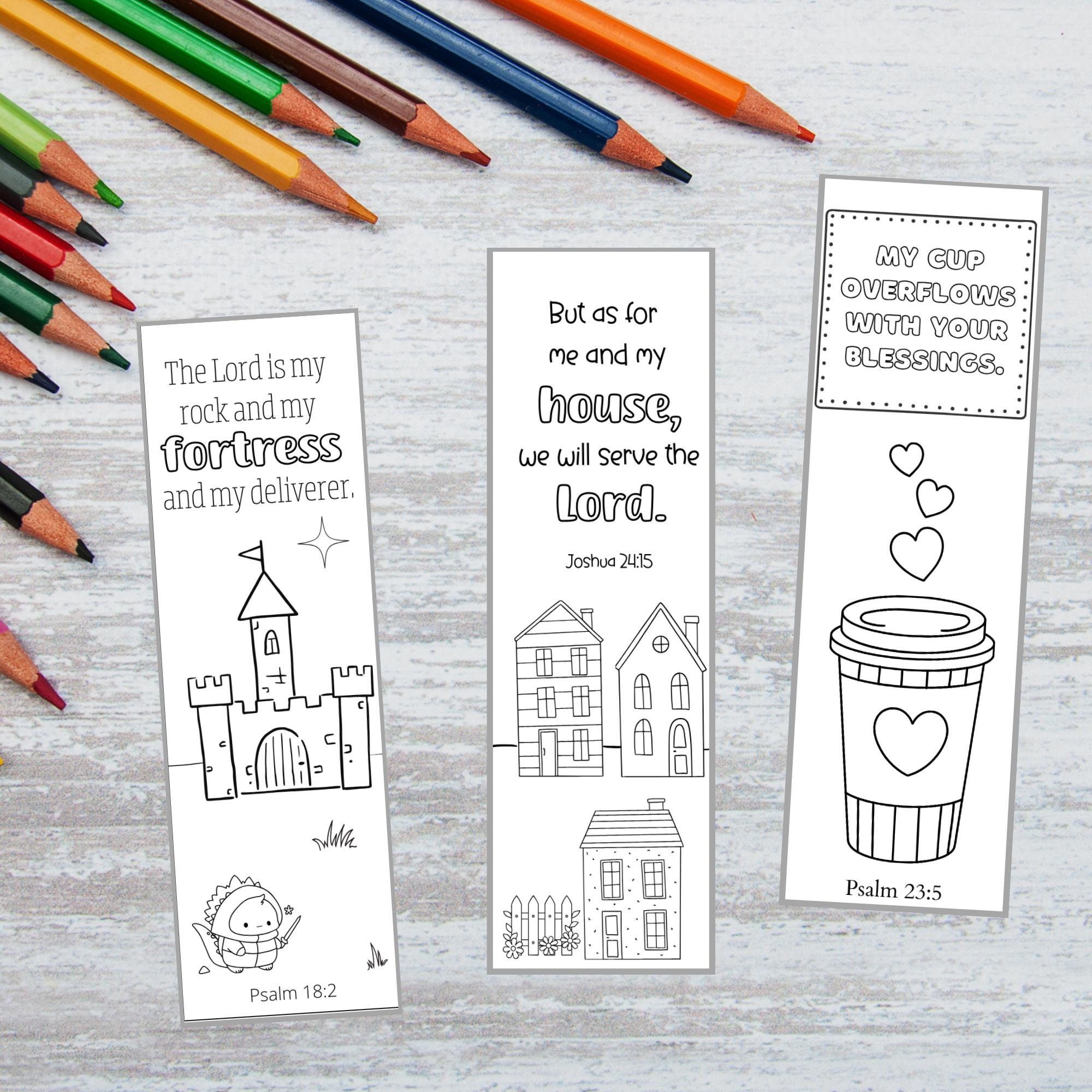 Father's Day Color Your Own Bookmarks | Father's Day Craft| Bible Verse ...