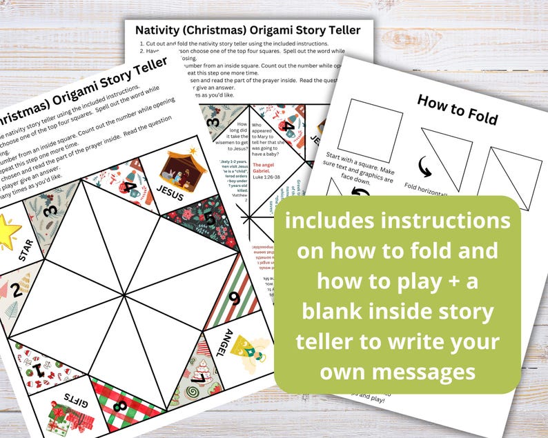 Birth of Jesus Bible Story Activity | Jesus is Born | Sunday School ...