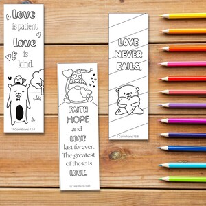 Bible Verse Bookmarks to Color | Scripture Coloring Bookmarks for Kids ...