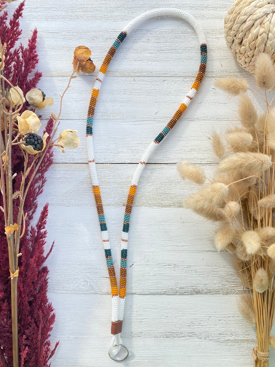 Beaded Lanyard - Etsy