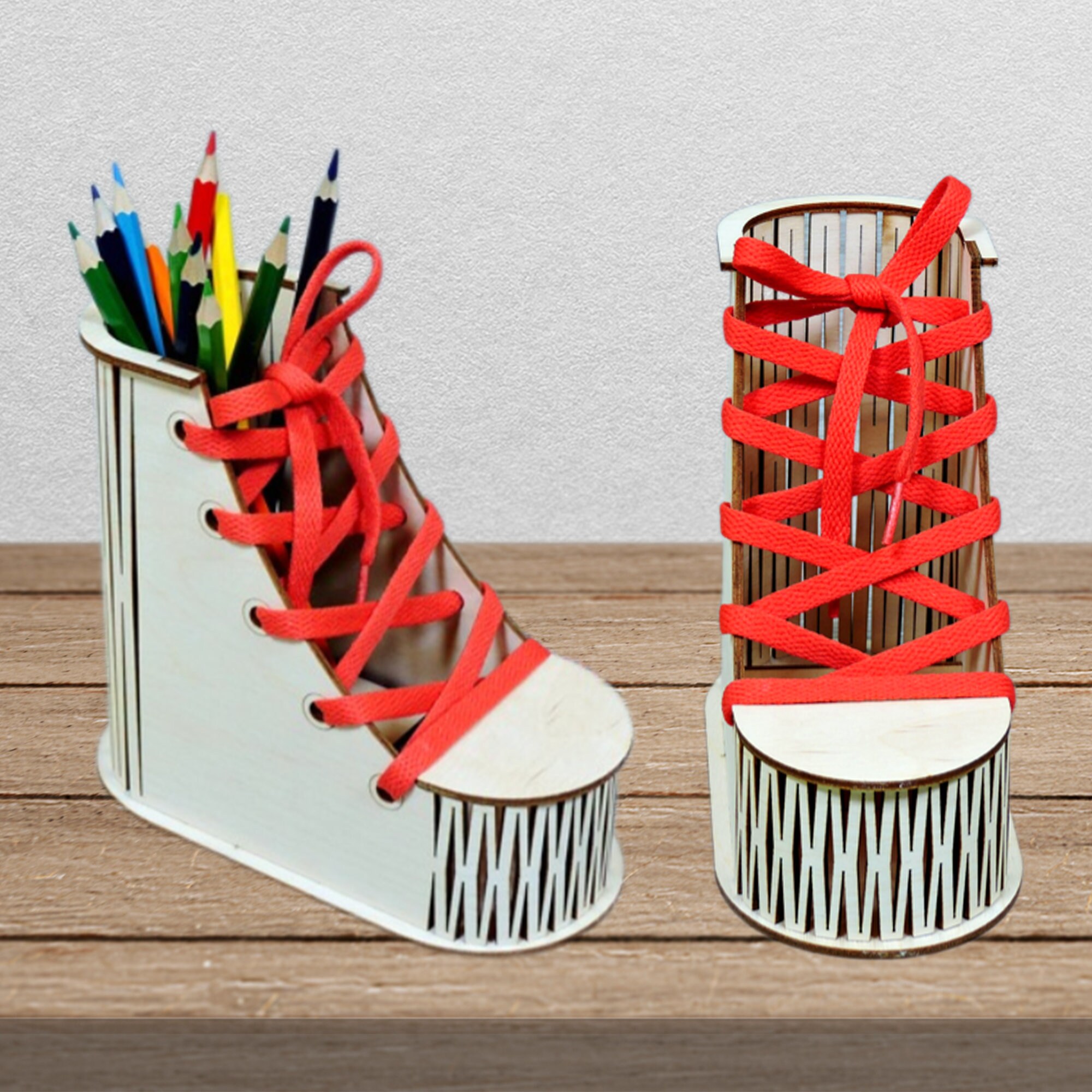Laser Cut Pencil Holder SVG Pencil Case Files Glowforge, Xtool ...
