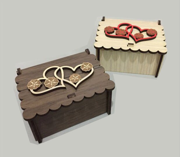 Laser Cut Box Svg File, Ring Box Svg, Gift Box Dxf, Glowforge Files ...