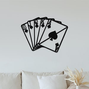 Laser Cut Casino Poker File Royal Flush DXF, SVG, CDR Files for Laser ...