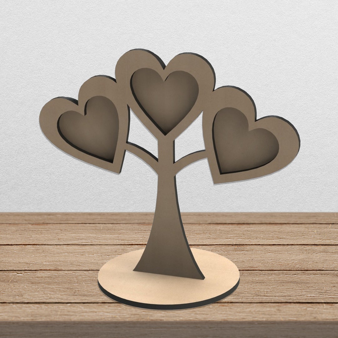 Photo Frame Svg, Love Tree, Family Tree Svg, Dxf Files, Laser Cut Files ...
