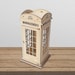Laser Cut London Phone Svg British Telephone Booth Glowforge Files Dxf ...