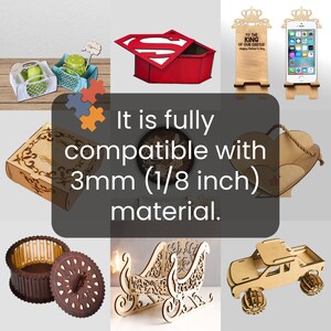 Laser Cut Mega Bundle Designs Glowforge Xtool Cnc Projects 3mm SVG DXF ...