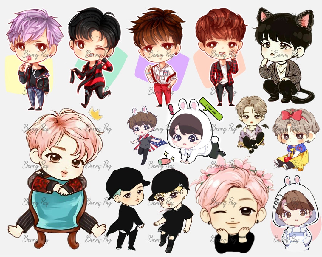 BTS PNG Bundle Kpop Stickers Bts Png for Sublimation Bts Tumbler Bts ...