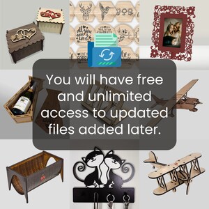 Laser Cut Mega Bundle Designs Glowforge Xtool Cnc Projects 3mm SVG DXF ...