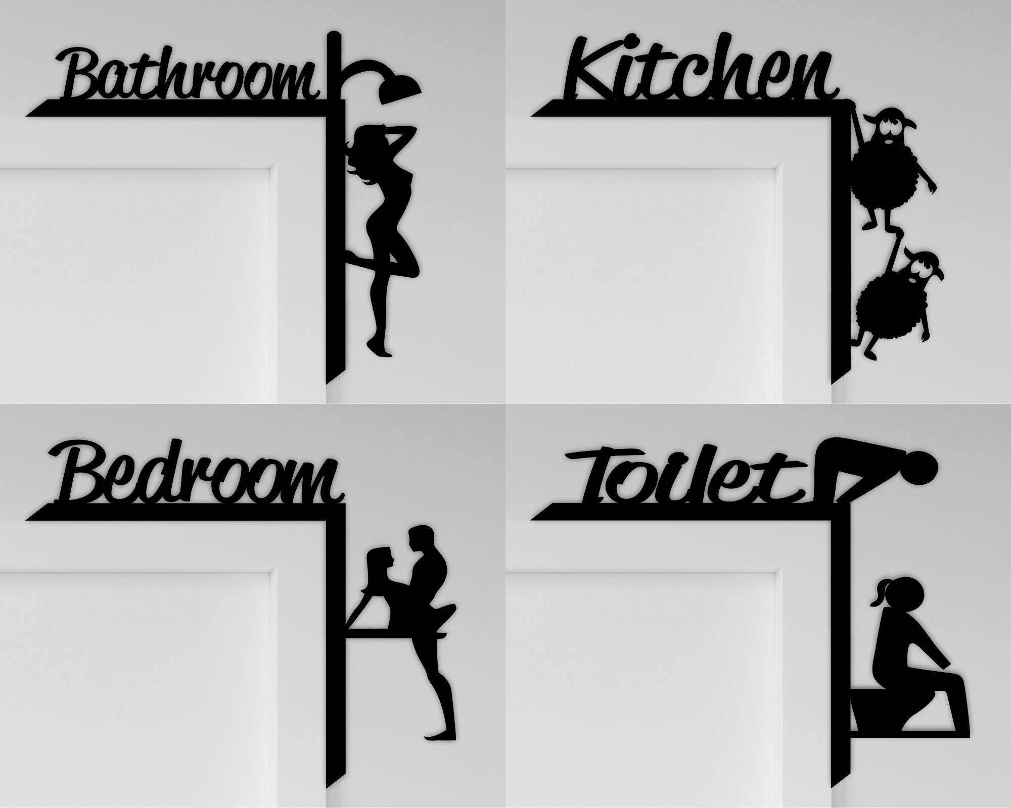 Door Corner Topper Trims Bundle Laser Cut Files Glowforge, Cricut, Cnc ...