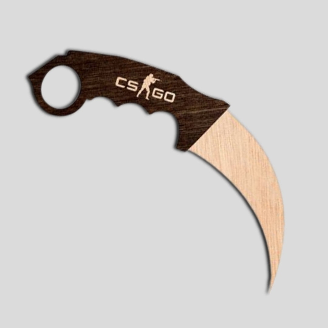 Laser Cut Wooden Karambit File CNC Glowforge Xtool SVG DXF Files - Etsy