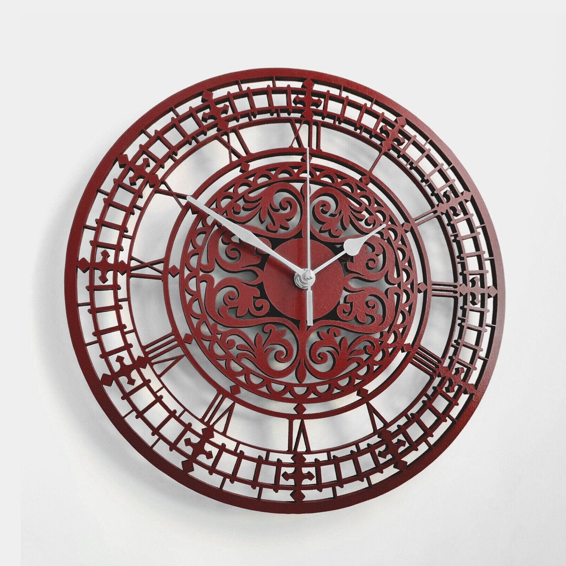 Elegant Clock SVG Laser Cut Files Wall Art Decor DXF Glowforge, Xtool ...